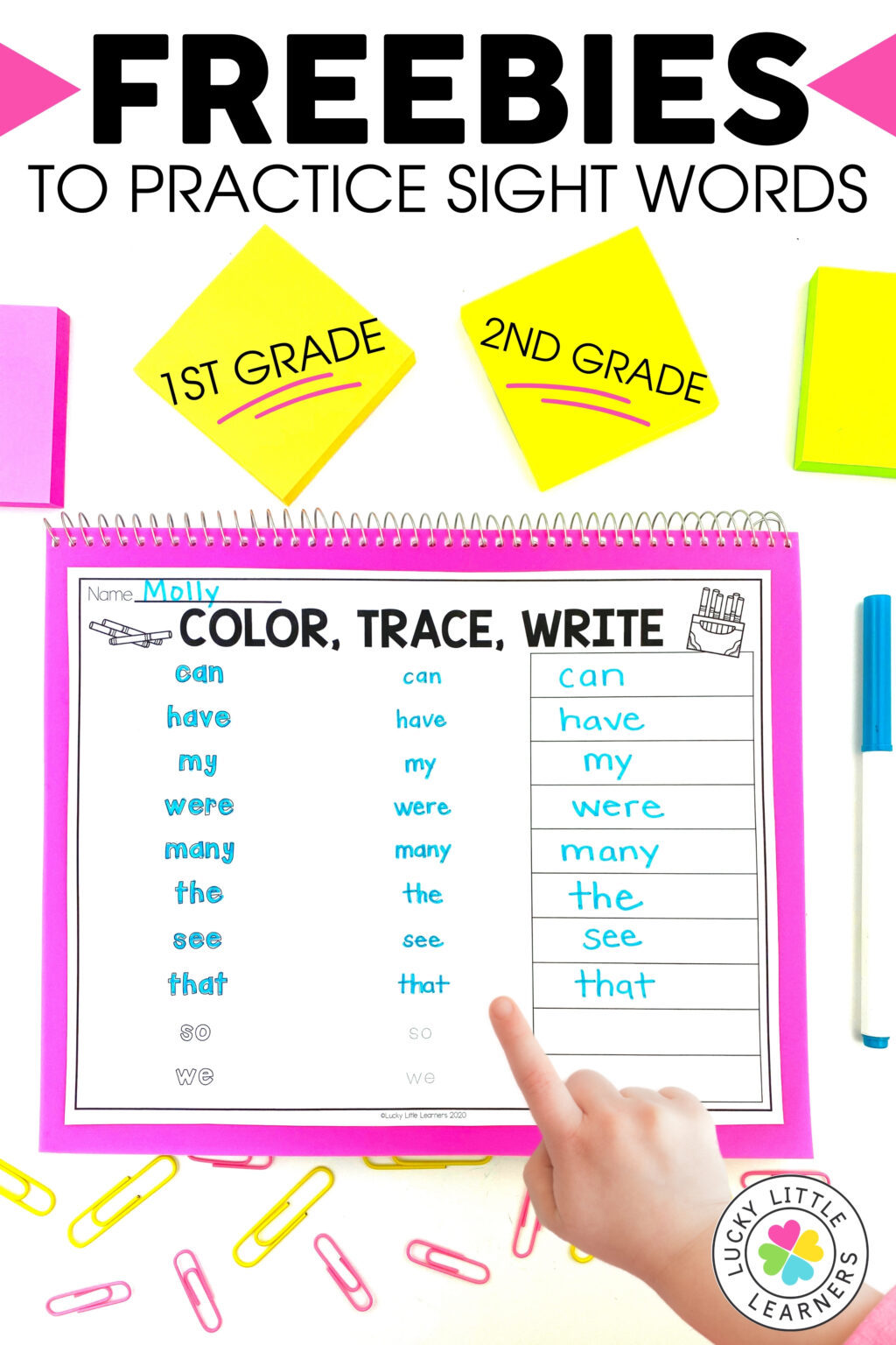 Free Sight Word Activities - Lucky Little Learners
