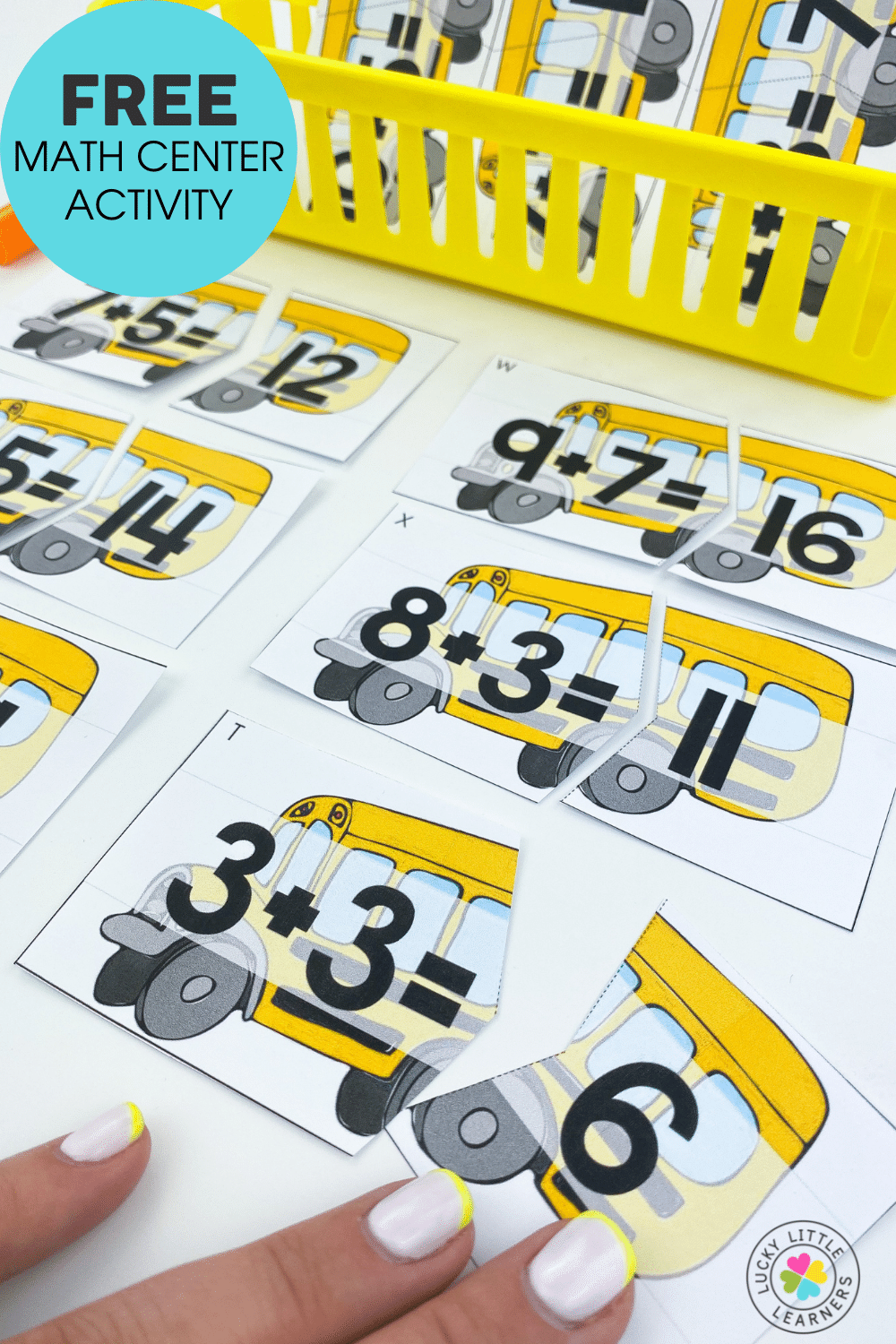 Free 2nd Grade Math Centers and Launch Kit - Lucky Little Learners