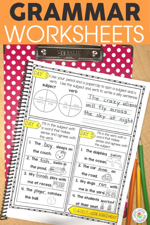 No Prep Daily Grammar Practice in 2nd Grade - Lucky Little Learners
