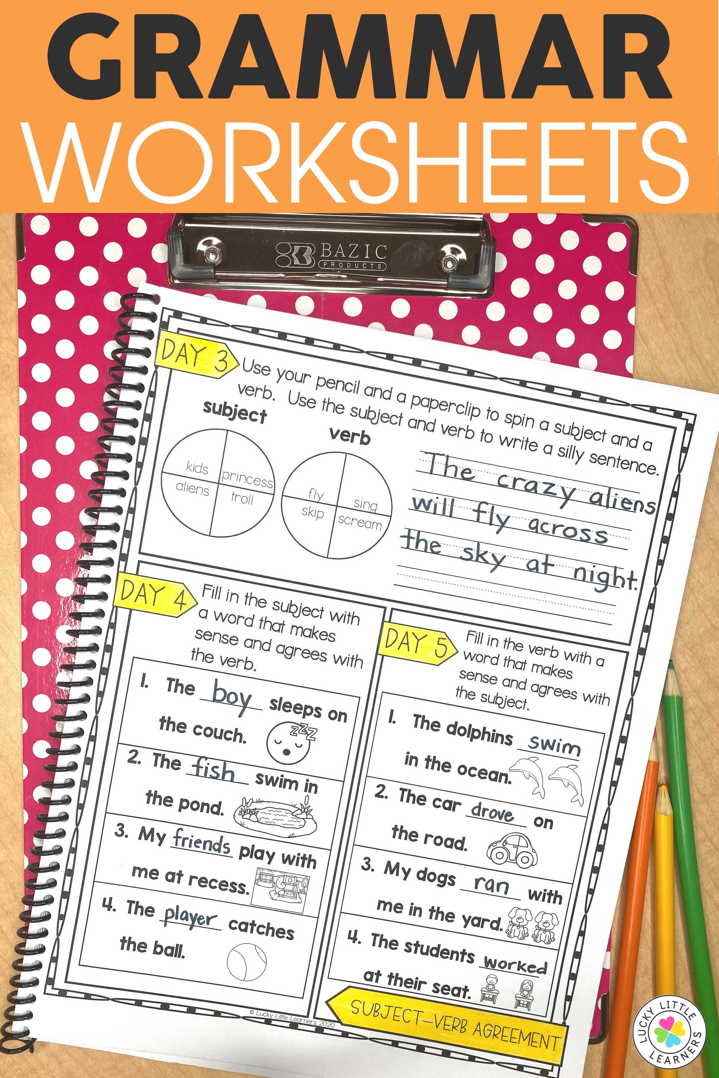 No Prep Daily Grammar Practice in 2nd Grade - Lucky Little Learners