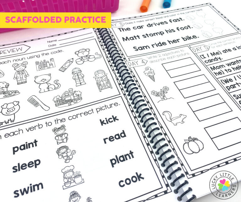 No Prep Daily Grammar Practice in 2nd Grade - Lucky Little Learners