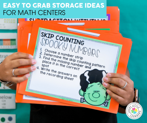 How to Organize Math and Literacy Centers - Lucky Little Learners