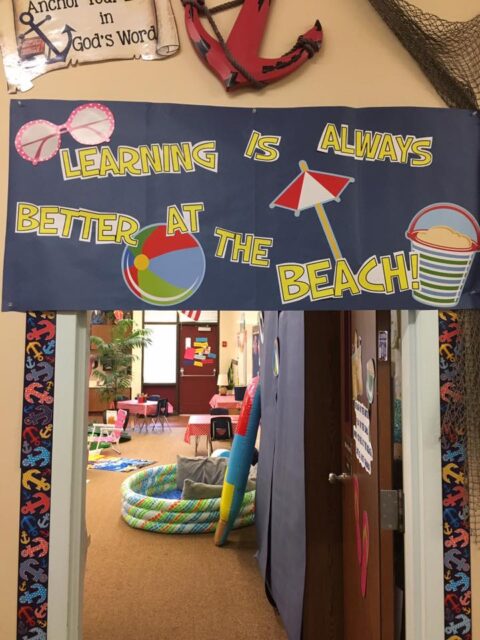 Beach Day Classroom Transformation - Lucky Little Learners