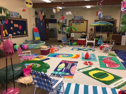Beach Day Classroom Transformation - Lucky Little Learners