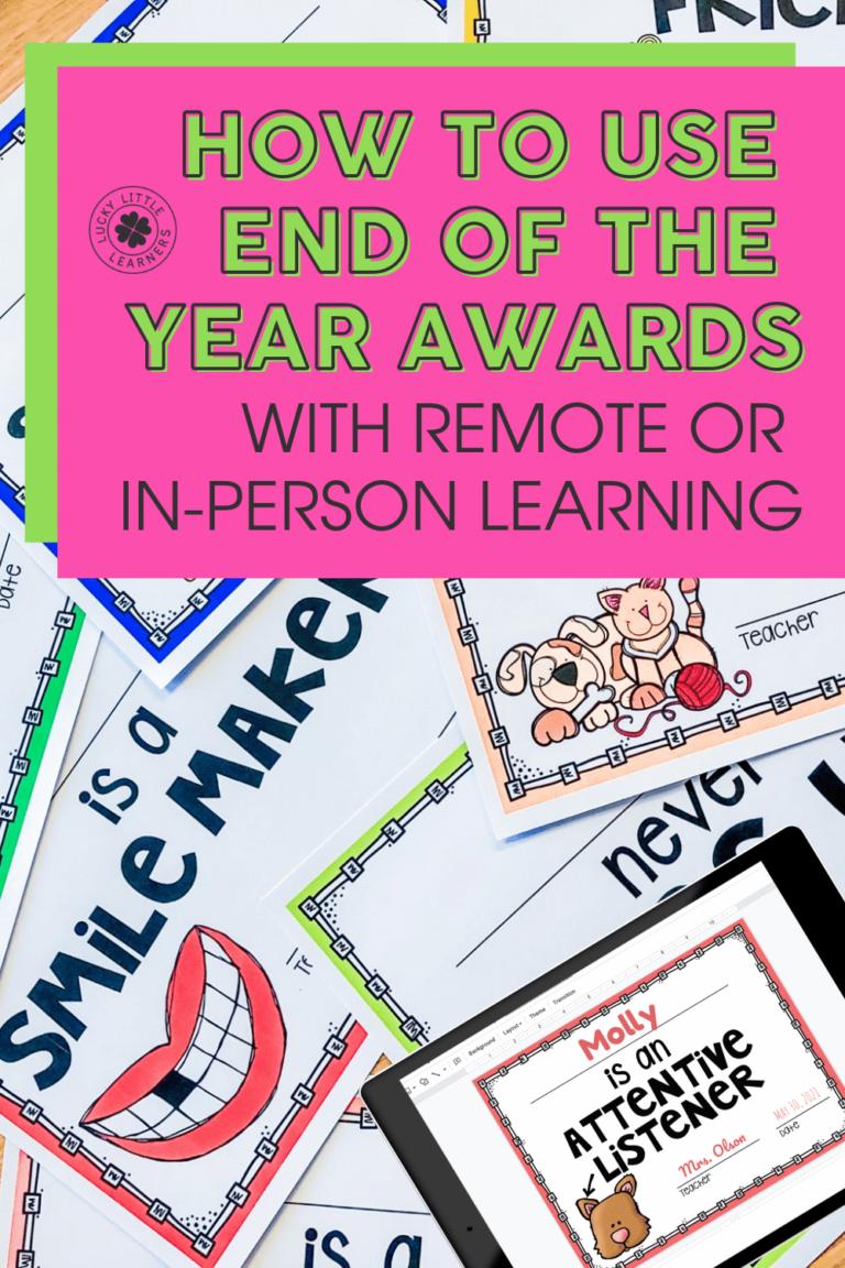 How to Use End of the Year Awards - Lucky Little Learners