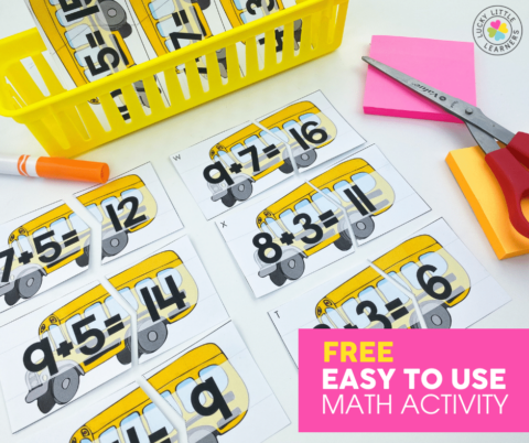 Free 2nd Grade Math Centers and Launch Kit - Lucky Little Learners
