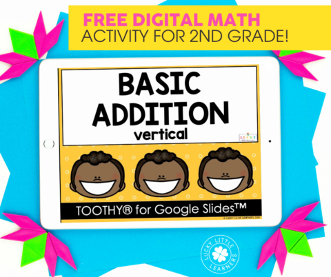 Free Math Game for 2nd Grade: Digital Toothy - Lucky Little Learners