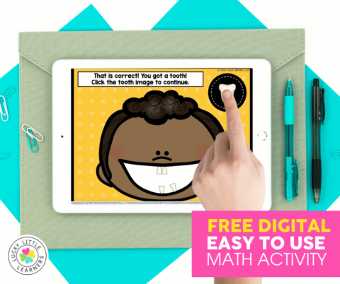 Free Math Game for 2nd Grade: Digital Toothy - Lucky Little Learners