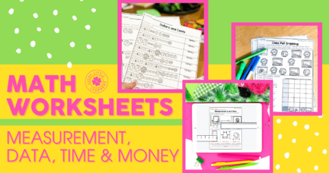 Second Grade Math Worksheets: Measurement, Data, Time & Money - Lucky ...