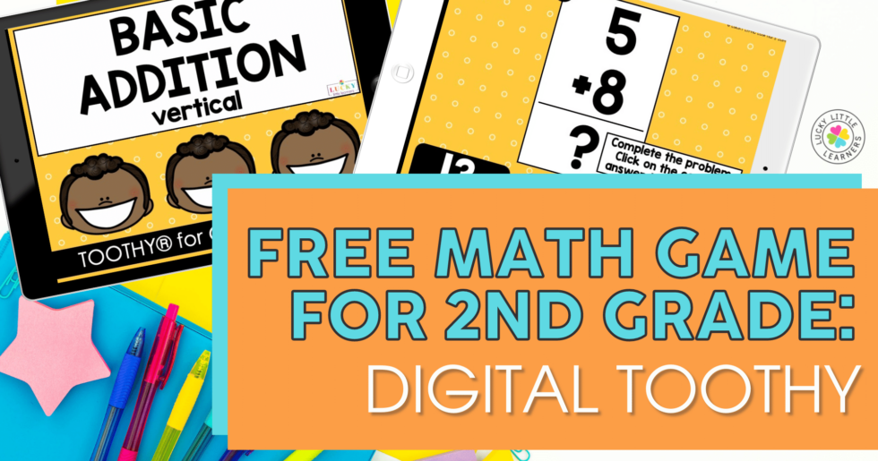 Free Math Game for 2nd Grade: Digital Toothy - Lucky Little Learners