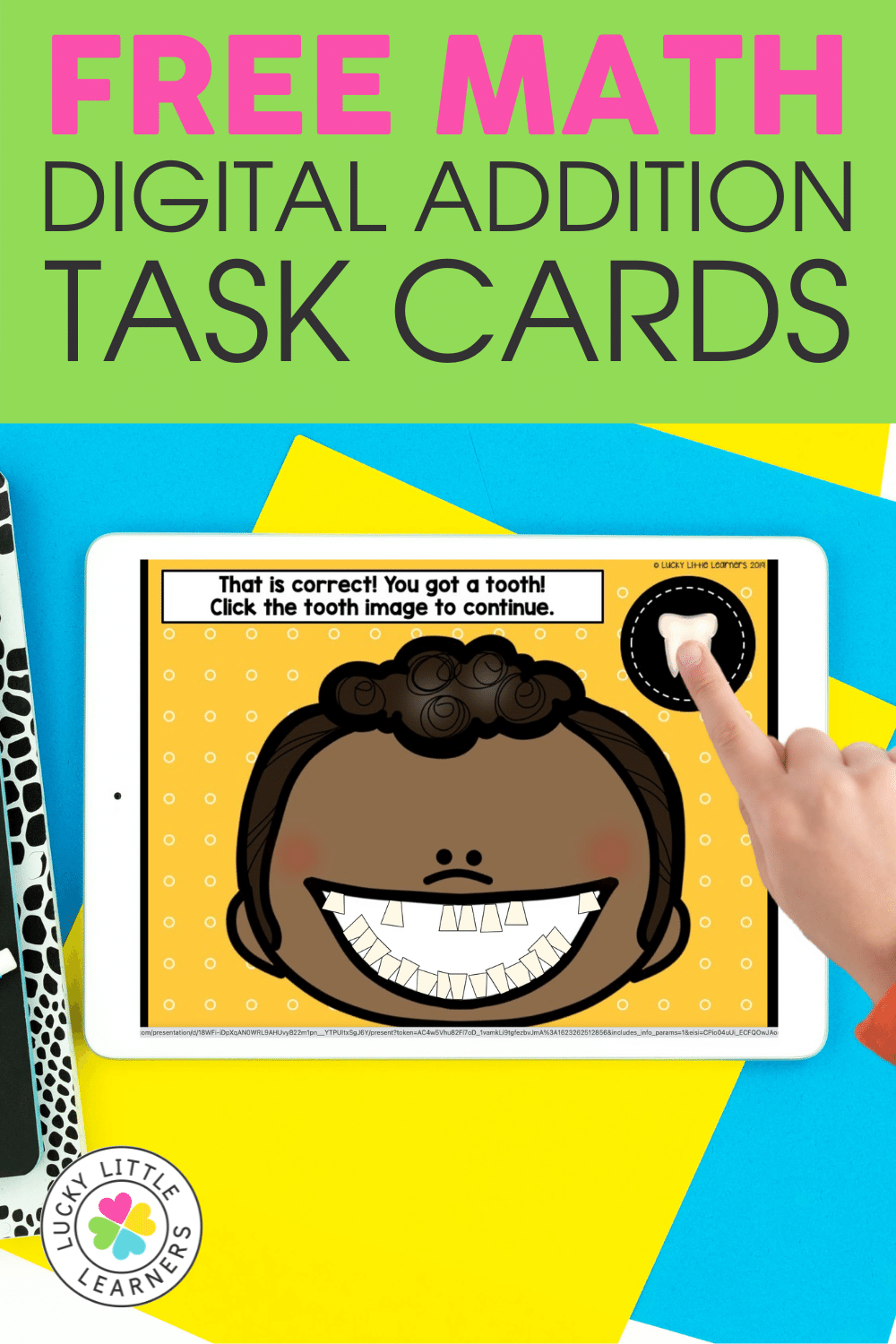 Free Math Game for 2nd Grade: Digital Toothy - Lucky Little Learners