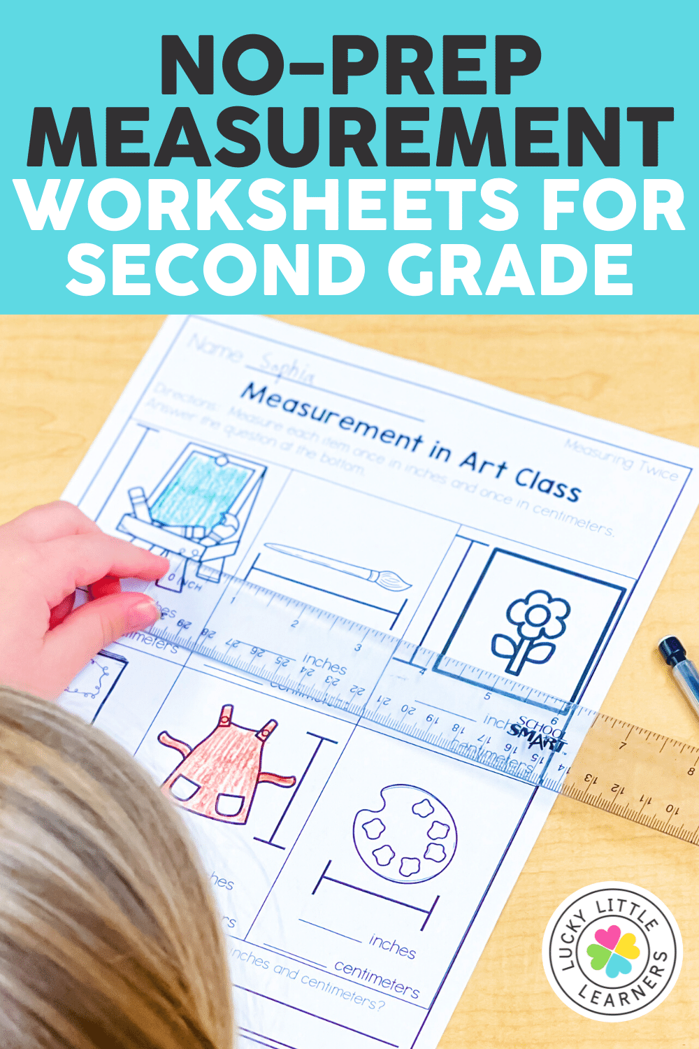 Second Grade Math Worksheets: Measurement, Data, Time & Money - Lucky ...