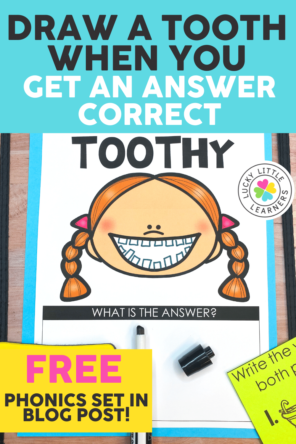 Free Phonics Toothy Games - Lucky Little Learners