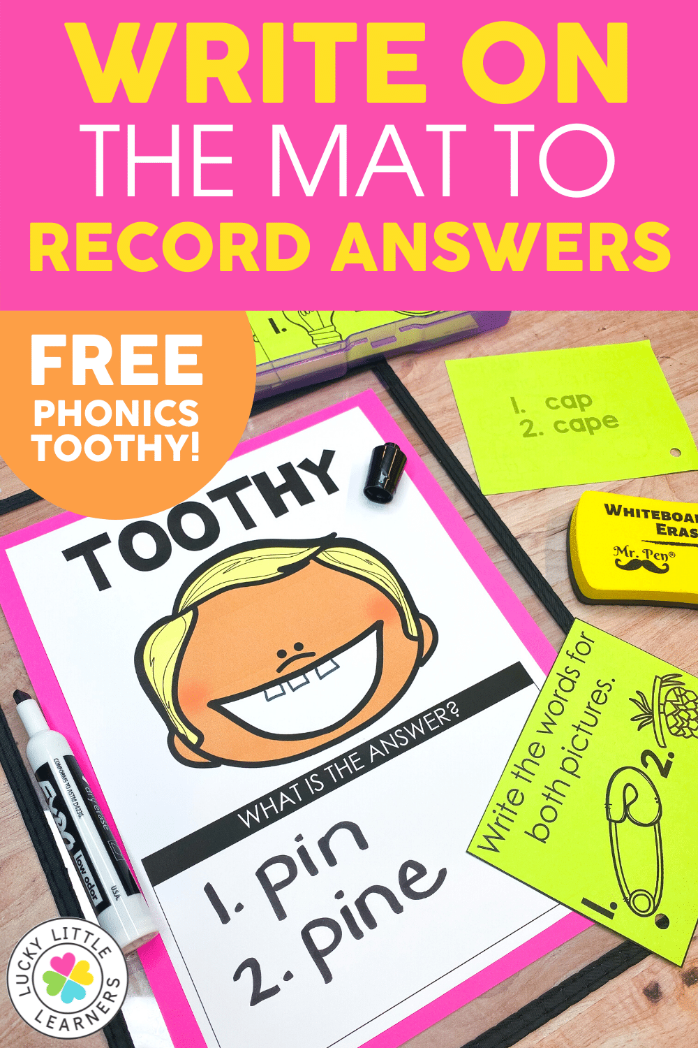 Free Phonics Toothy Games - Lucky Little Learners