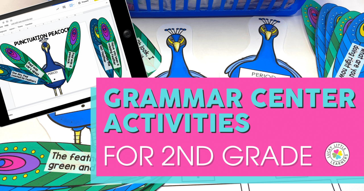 Grammar Center Activities for 2nd Grade - Lucky Little Learners