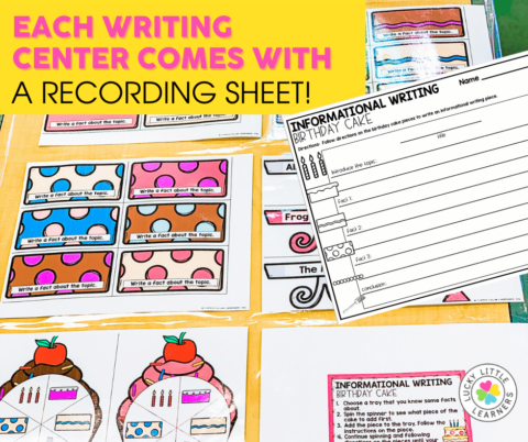 Writing Centers for Second Grade - Lucky Little Learners