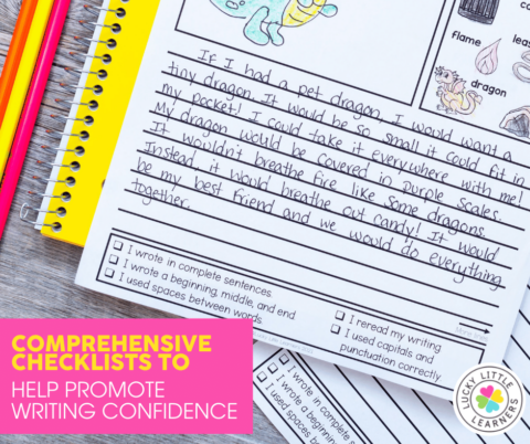 No Prep 2nd Grade Writing Prompts - Lucky Little Learners