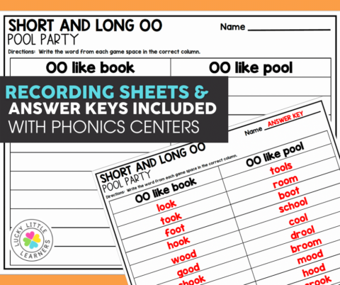 Phonics Centers for Second Grade - Lucky Little Learners