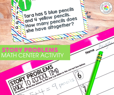 August Math Centers for 1st & 2nd Grade - Lucky Little Learners