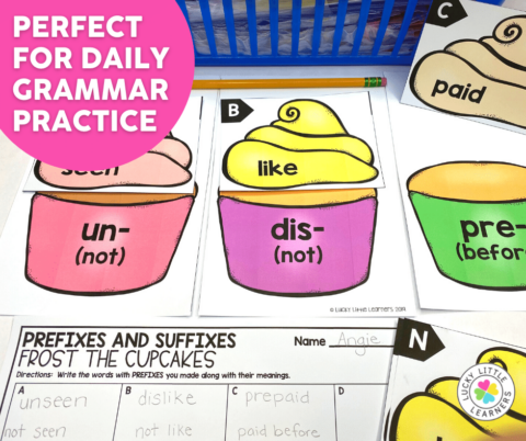 Grammar Center Activities for 2nd Grade - Lucky Little Learners