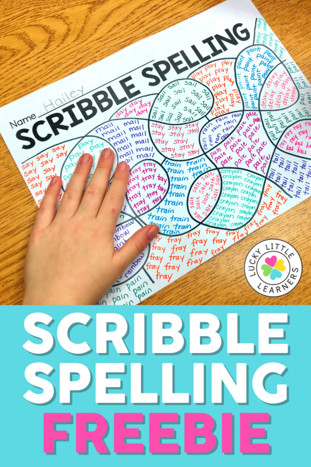 Free No Prep Spelling Worksheets - Lucky Little Learners