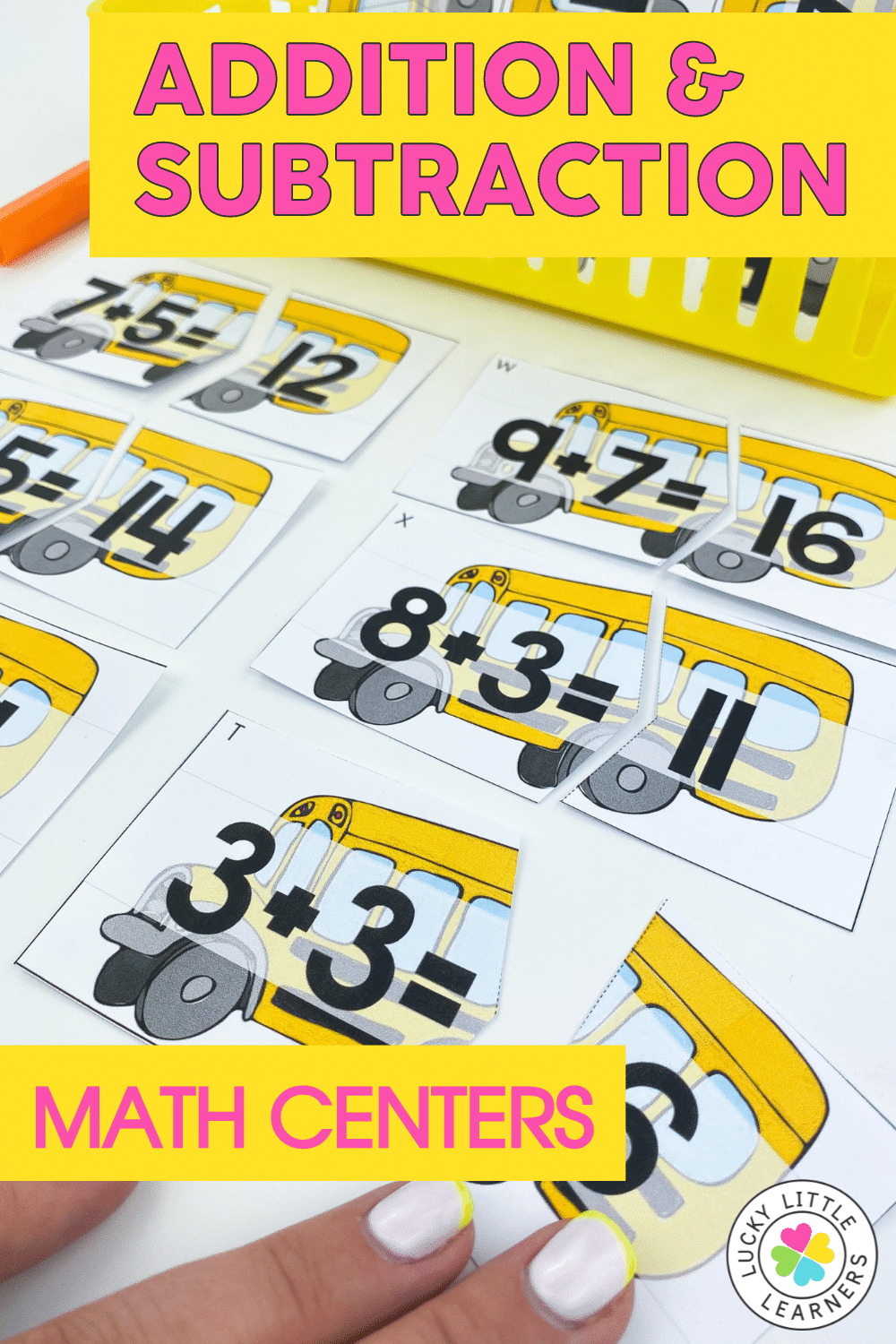 August Math Centers for 1st & 2nd Grade - Lucky Little Learners
