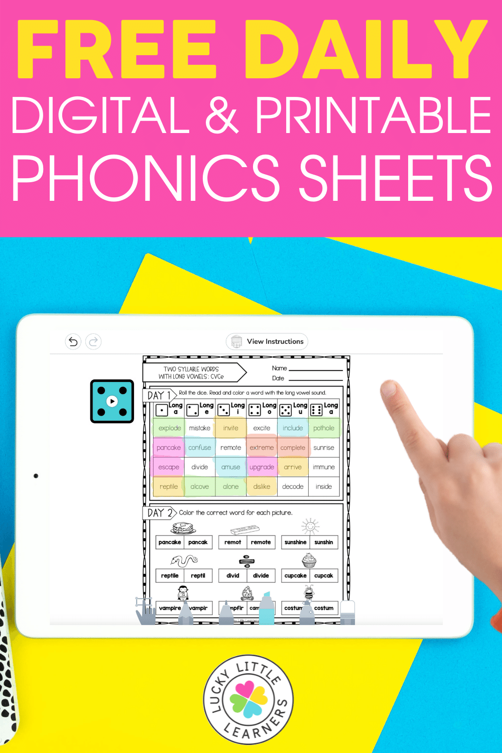 Free Daily Phonics Activities for 2nd Grade - Lucky Little Learners