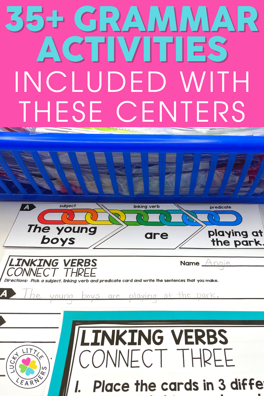 Grammar Center Activities for 2nd Grade - Lucky Little Learners