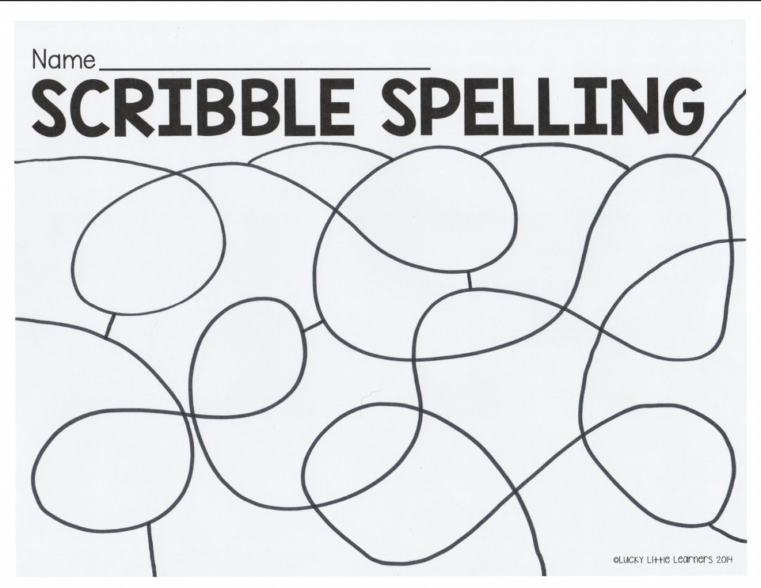 Free No Prep Spelling Worksheets - Lucky Little Learners