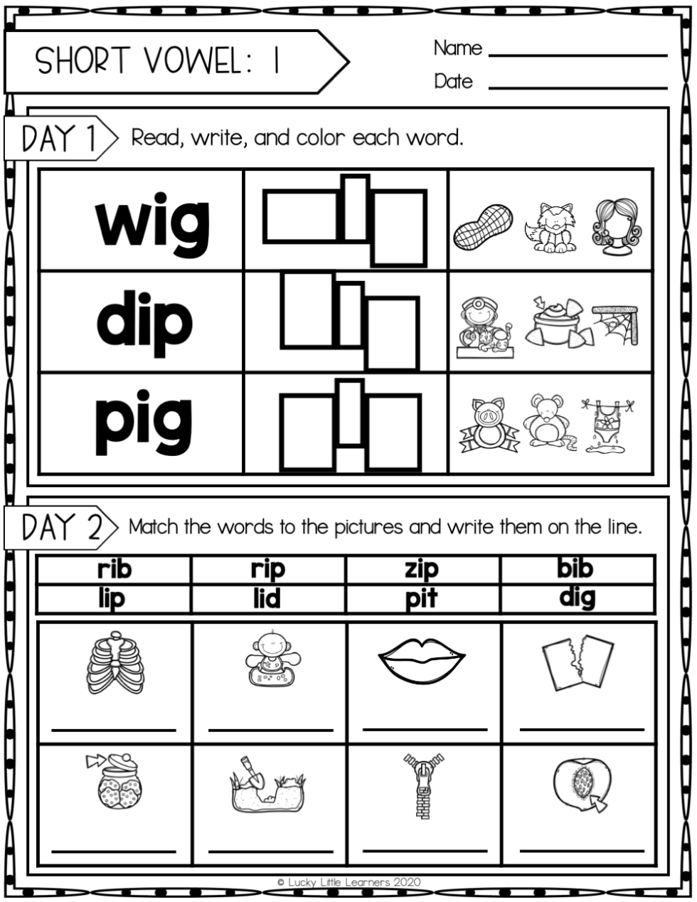 Free Daily Phonics Activities for 2nd Grade - Lucky Little Learners
