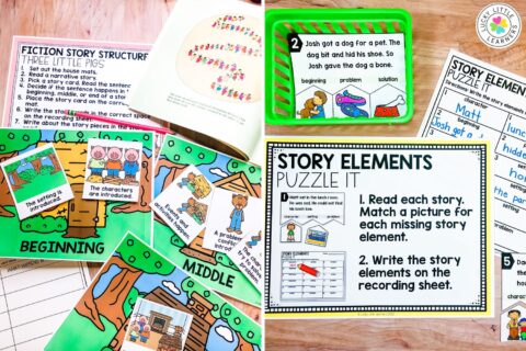 1st and 2nd Grade Literacy Centers - Lucky Little Learners