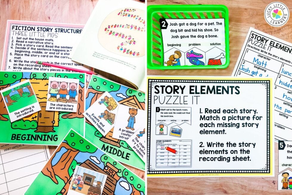 1st and 2nd Grade Literacy Centers - Lucky Little Learners