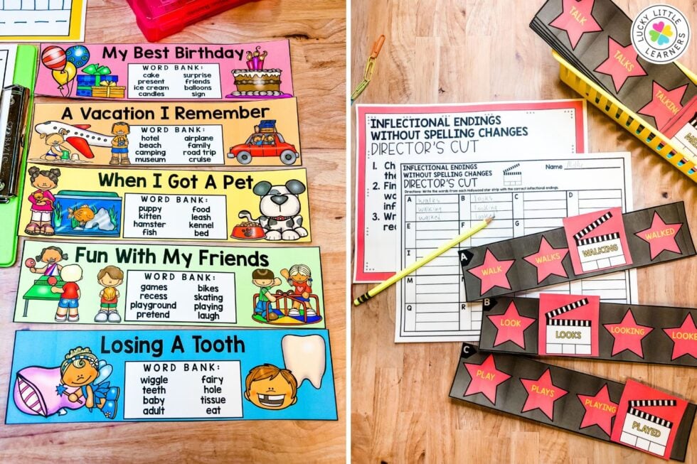 1st and 2nd Grade Literacy Centers - Lucky Little Learners