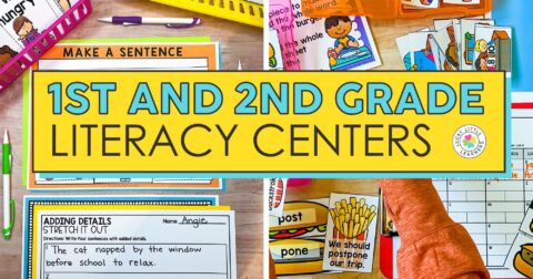 1st and 2nd Grade Literacy Centers - Lucky Little Learners