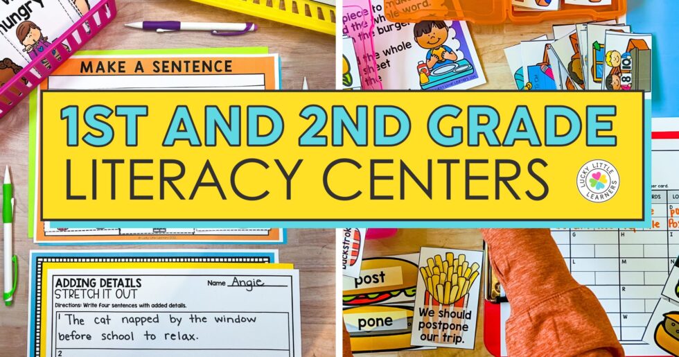 1st and 2nd Grade Literacy Centers - Lucky Little Learners