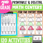 September Math Centers for 1st & 2nd Grade - Lucky Little Learners