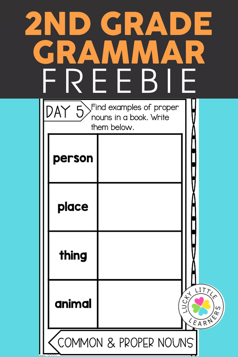 Daily Grammar Practice Freebie - Lucky Little Learners