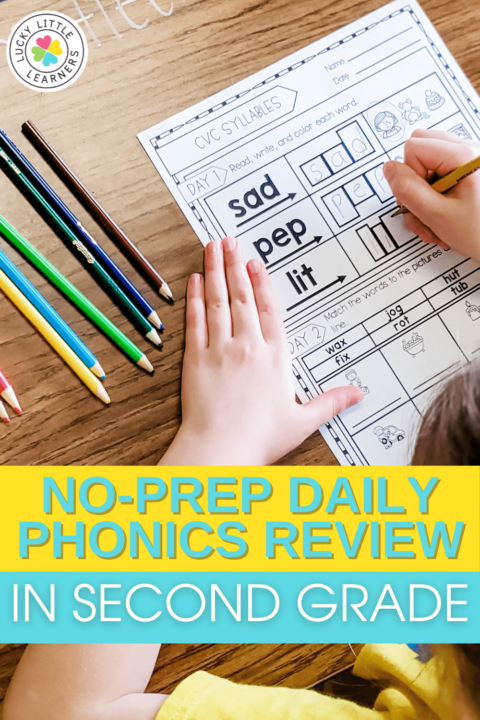 No Prep Daily Phonics Review in 2nd Grade - Lucky Little Learners