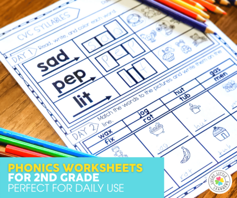 No Prep Daily Phonics Review in 2nd Grade - Lucky Little Learners