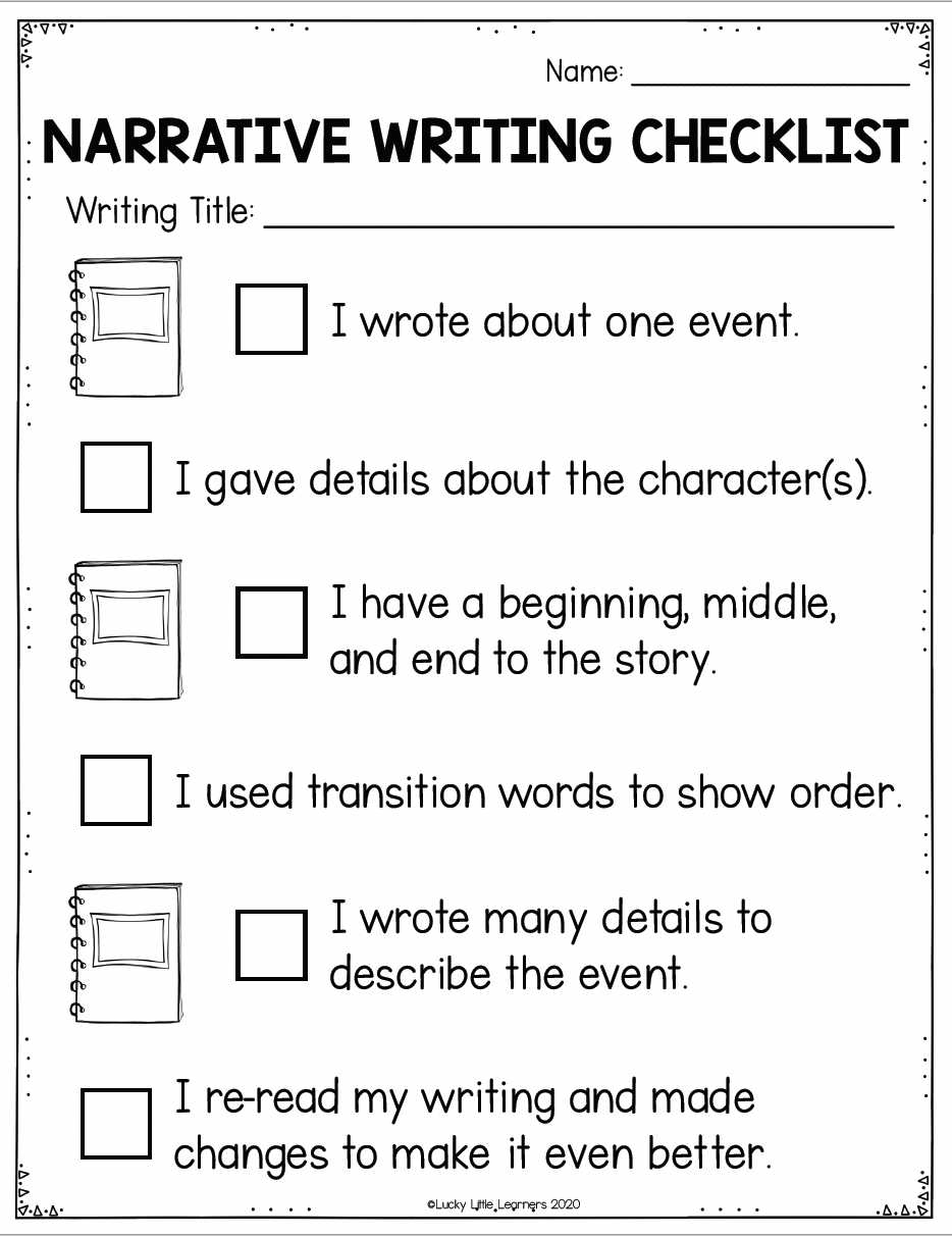 Teaching Narrative Writing in the Primary Classroom - Lucky Little Learners