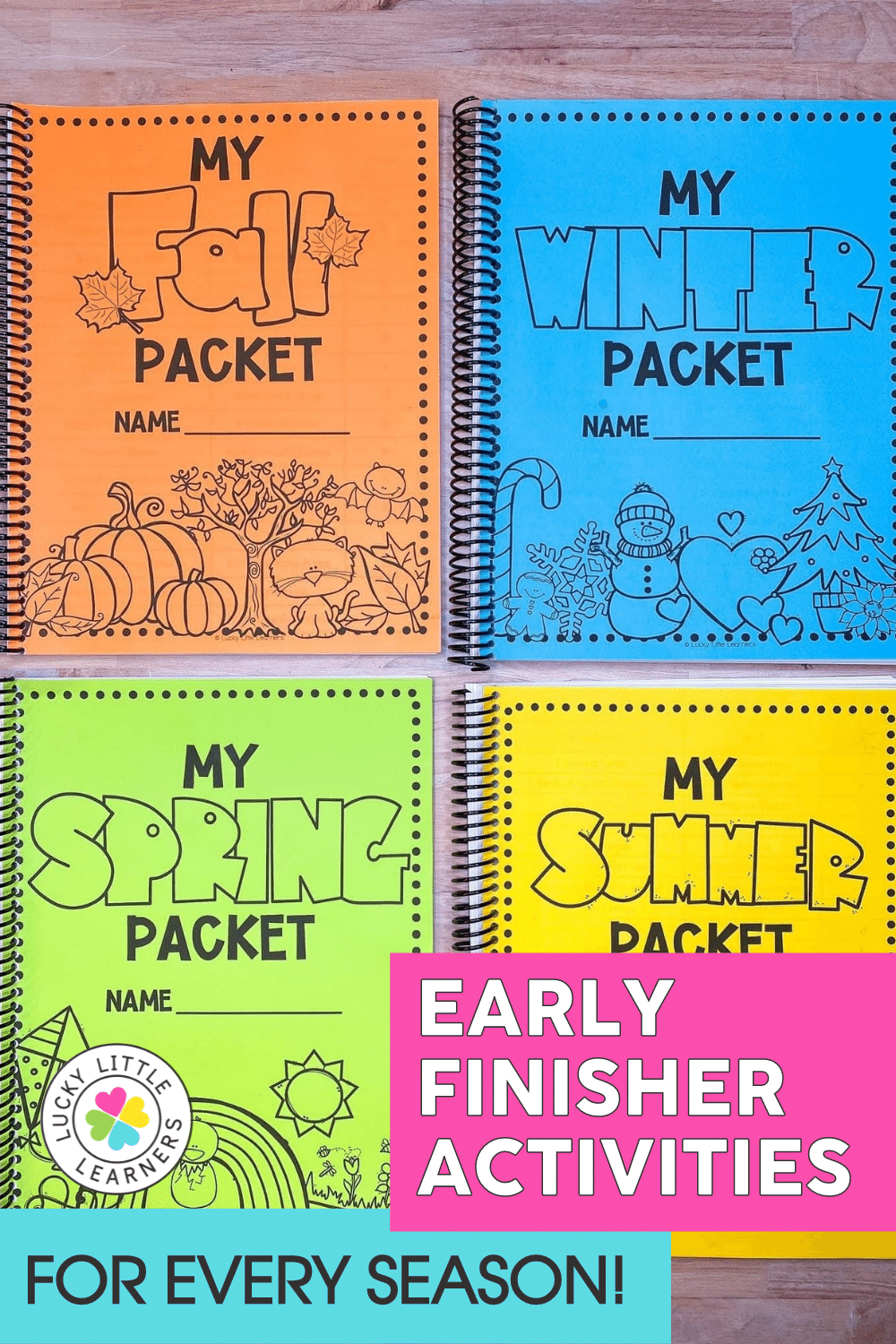 Fall Early Finisher Activities - Lucky Little Learners
