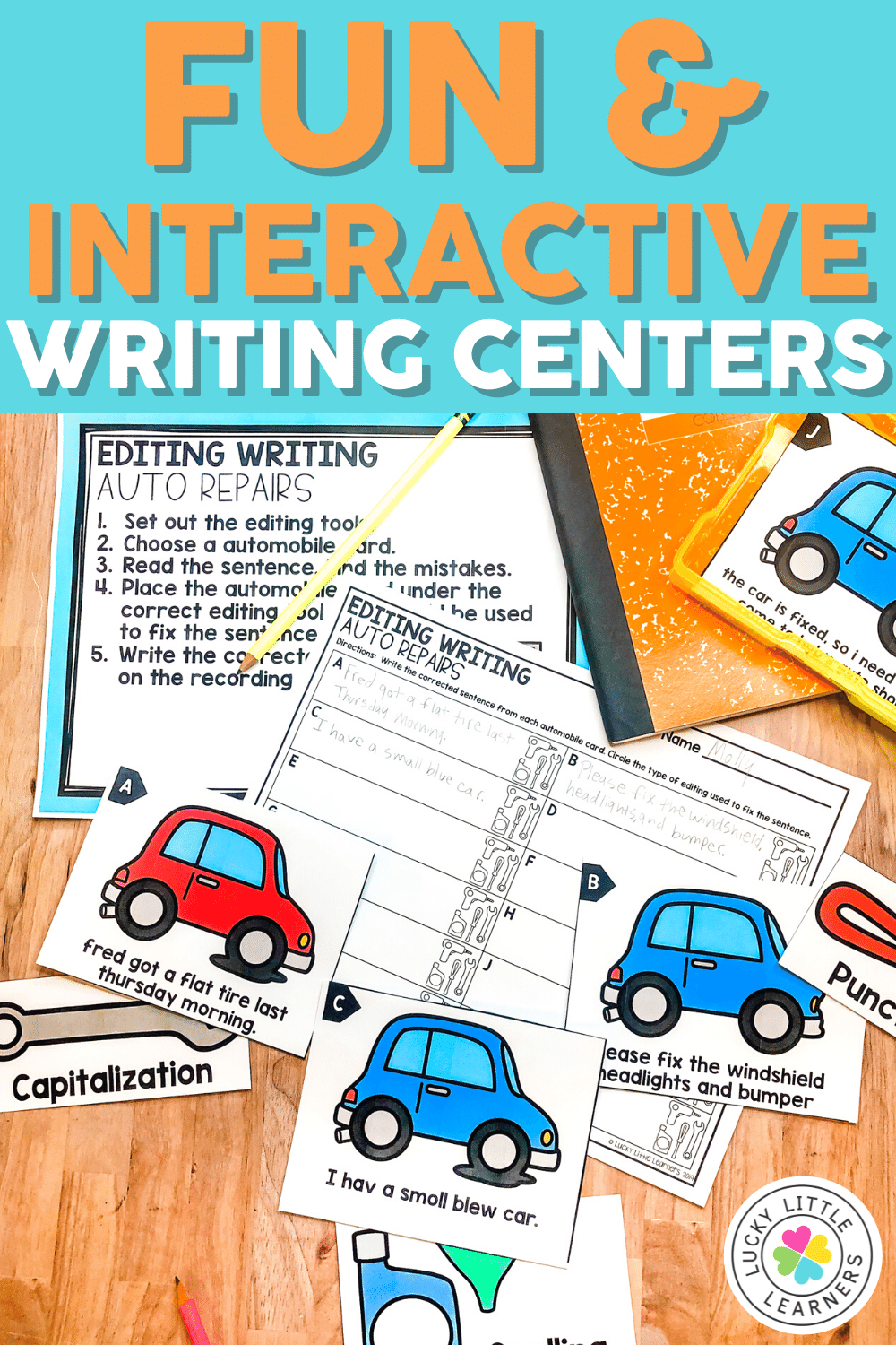 2nd Grade Literacy Centers - Lucky Little Learners