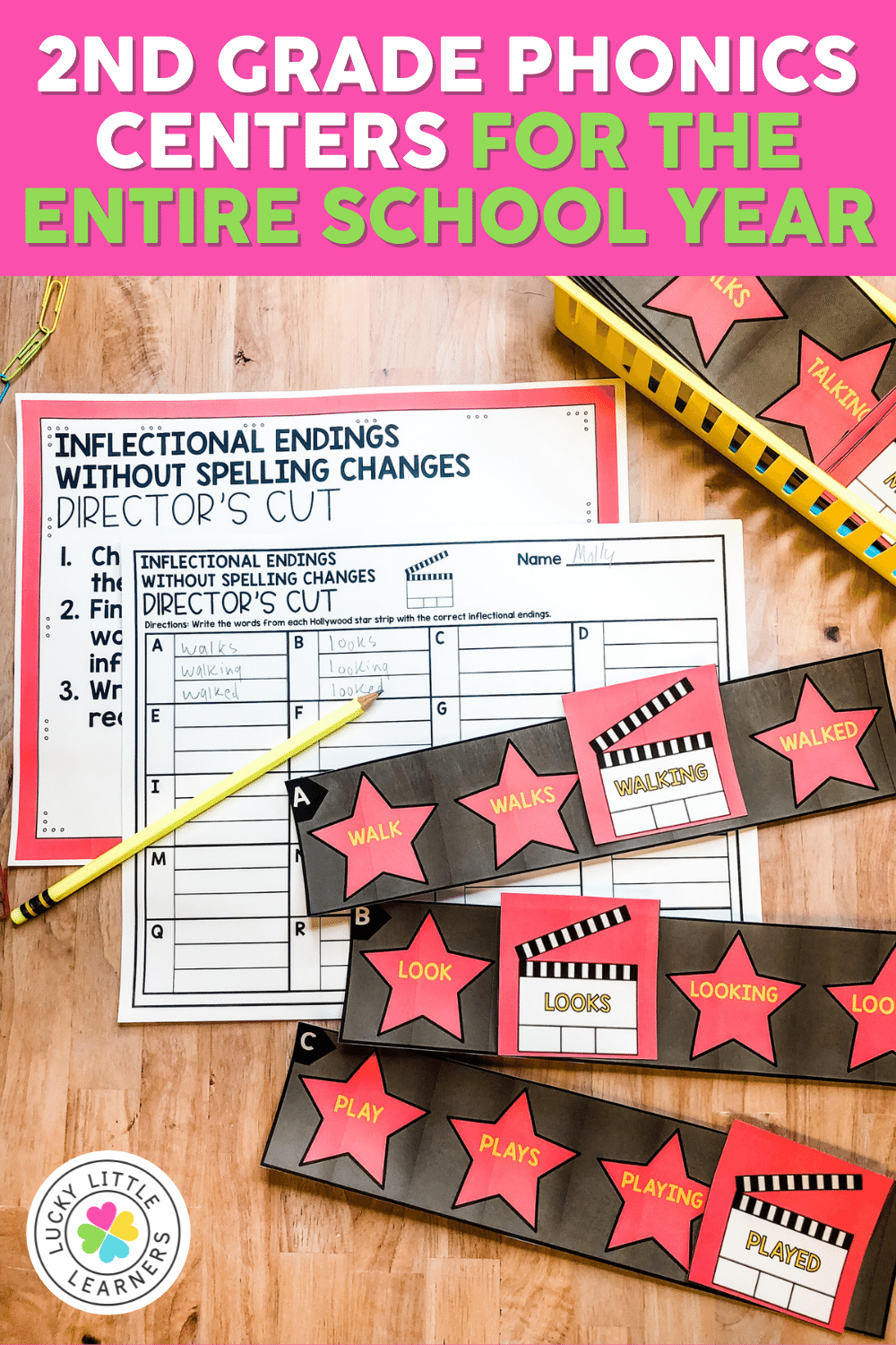 2nd Grade Literacy Centers - Lucky Little Learners