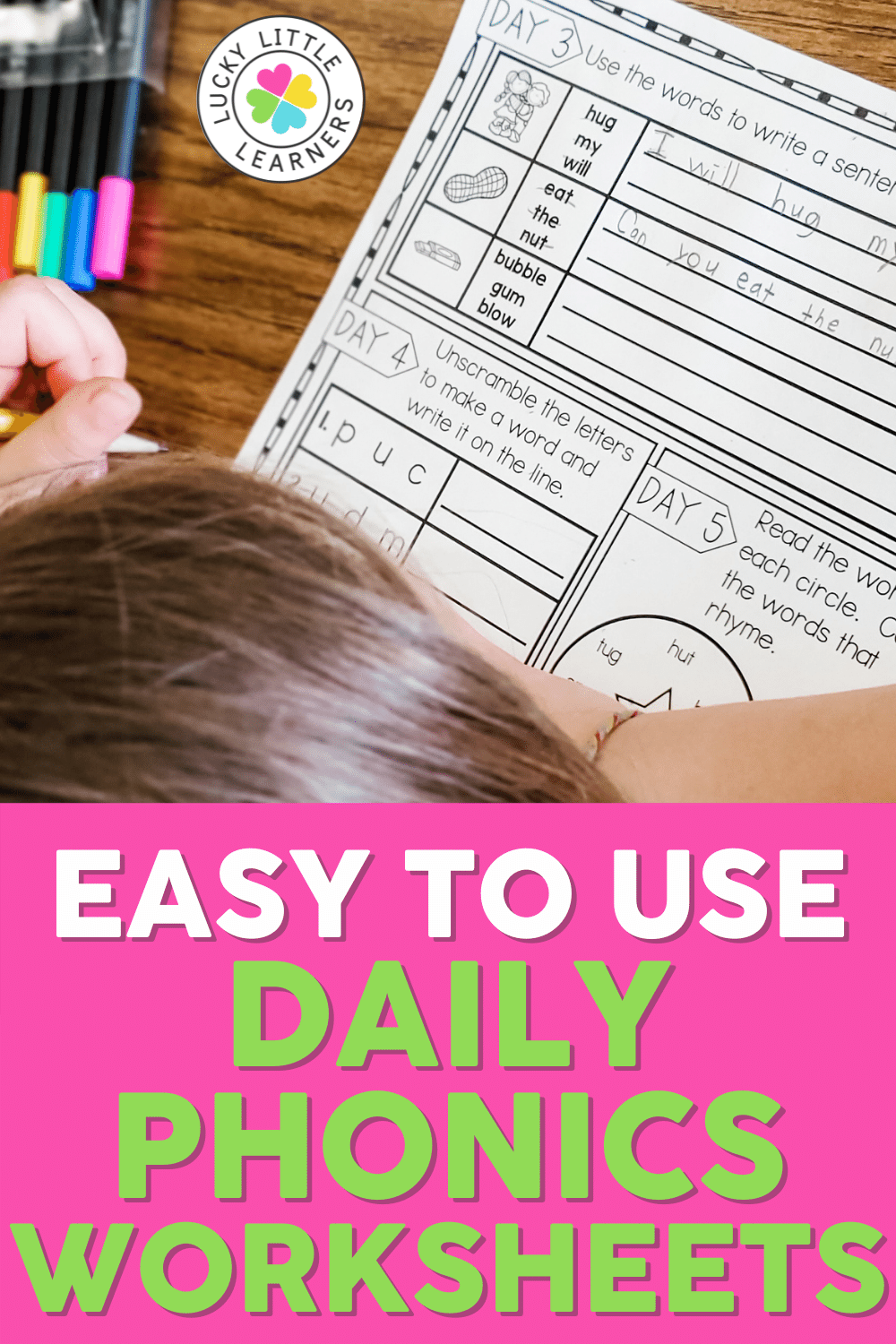 No Prep Daily Phonics Review in 2nd Grade - Lucky Little Learners