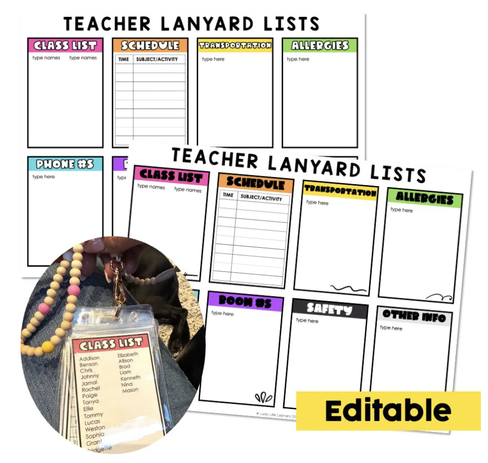 Emergency Sub Plans for 1st and 2nd Grade - Lucky Little Learners