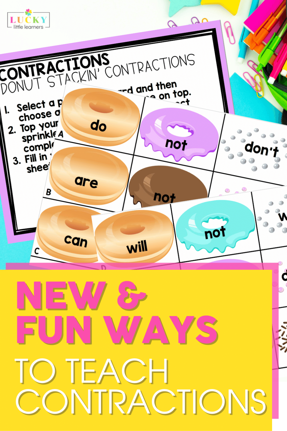 New & Fun Ways to Teach Contractions - Lucky Little Learners