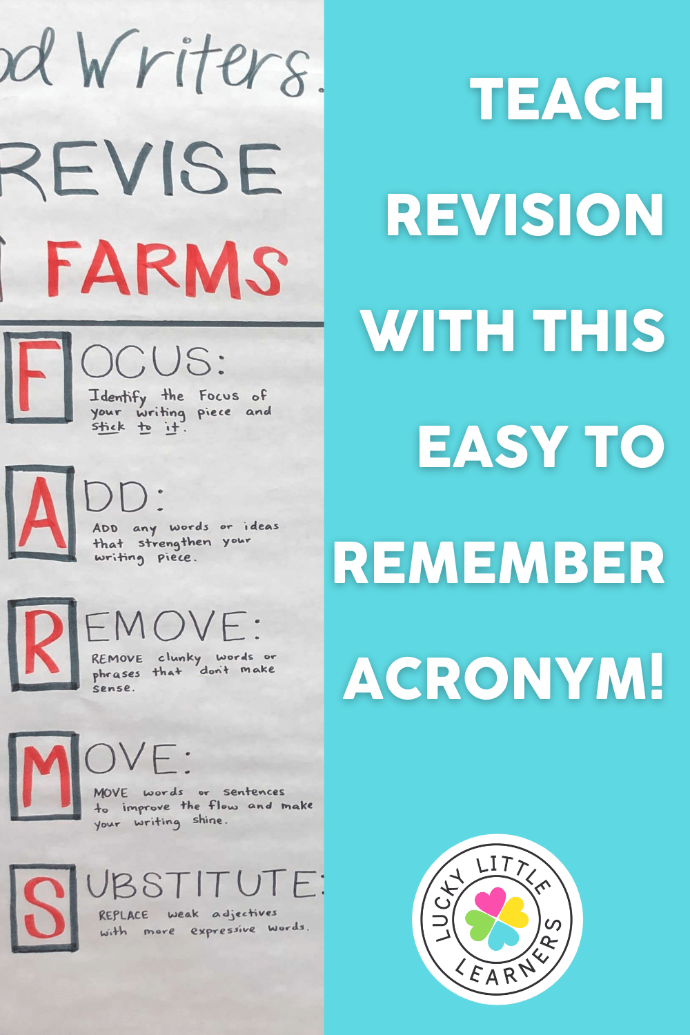 How to Teach Editing and Revising - Lucky Little Learners