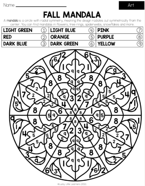 Fall Early Finisher Activities - Lucky Little Learners