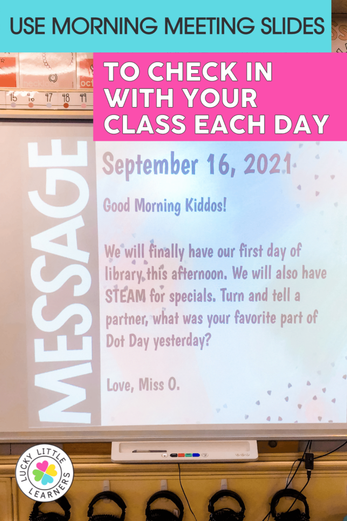 10 Morning Message Ideas Lucky Little Learners