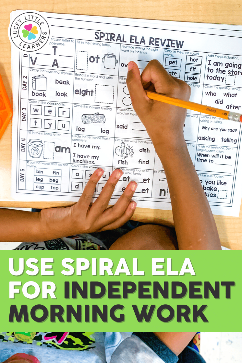Morning Work Ideas to Implement Now! - Lucky Little Learners